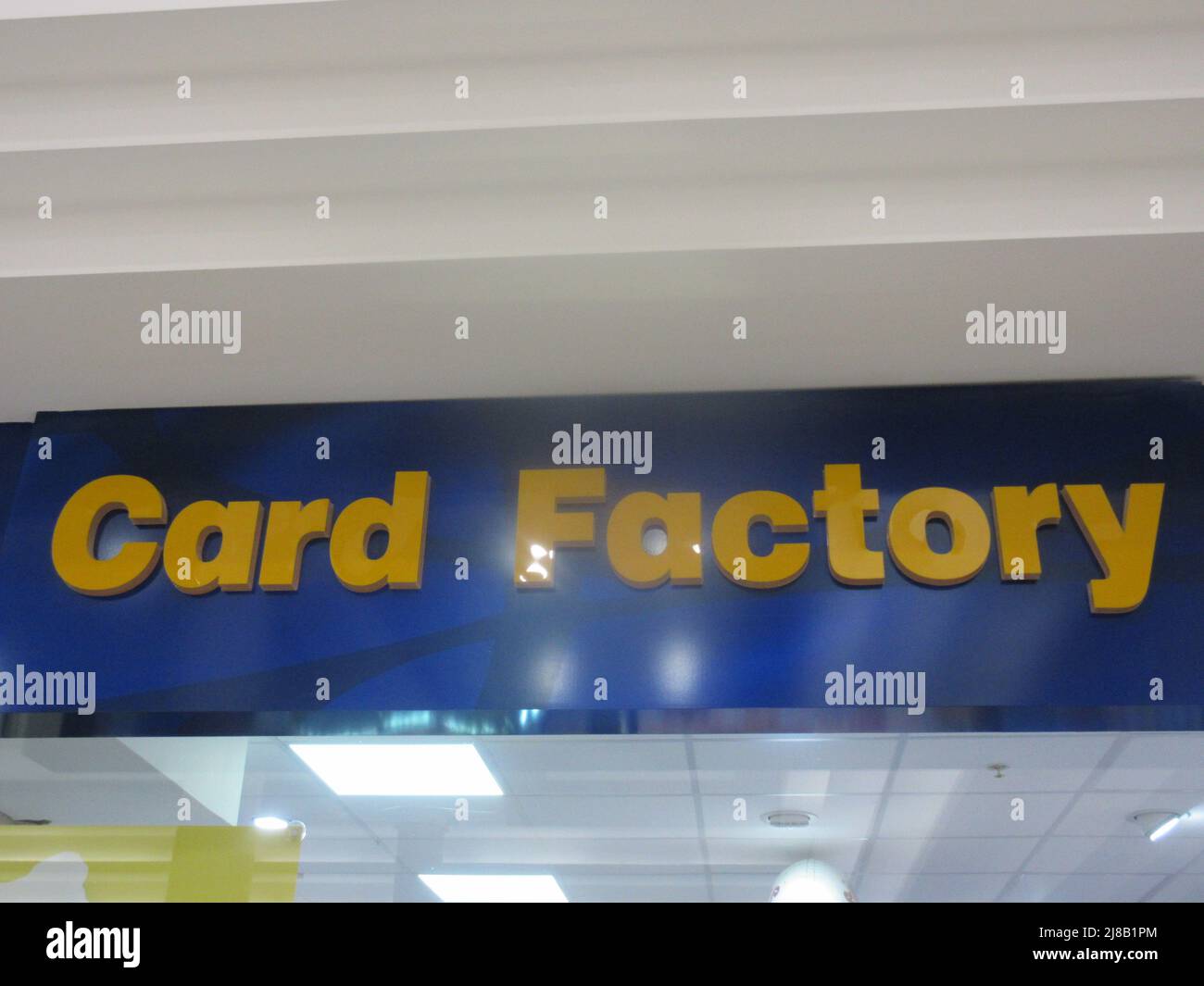 Card Factory Card Shop Sign Stock Photo - Alamy