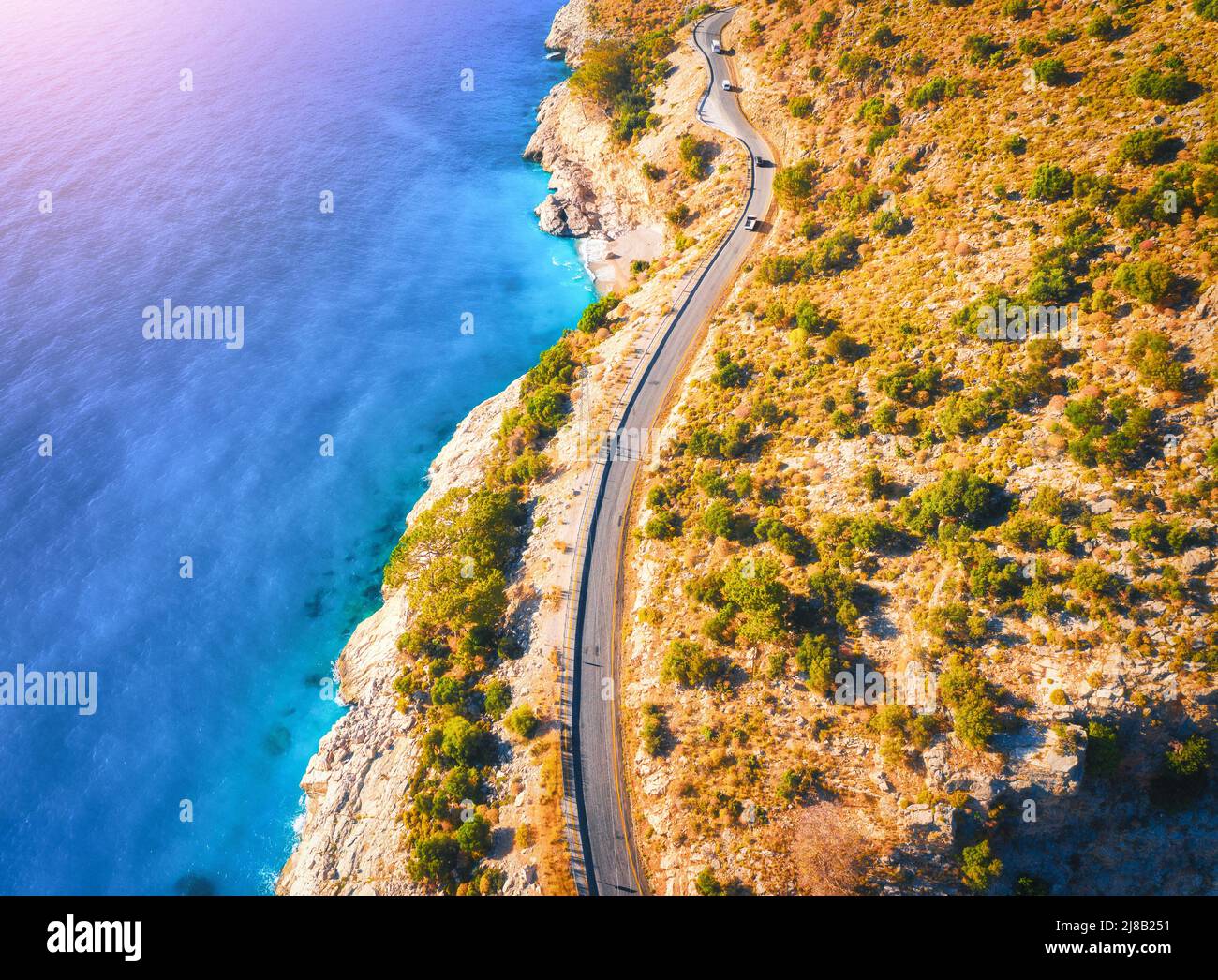 Sandy beach road hi-res stock photography and images - Alamy