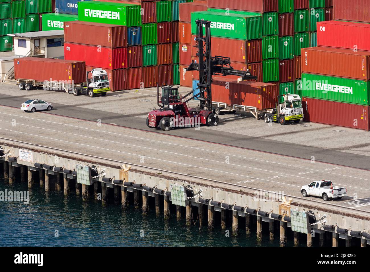 Evergreen Container Terminal, Port of Los Angeles, San Pedro ...
