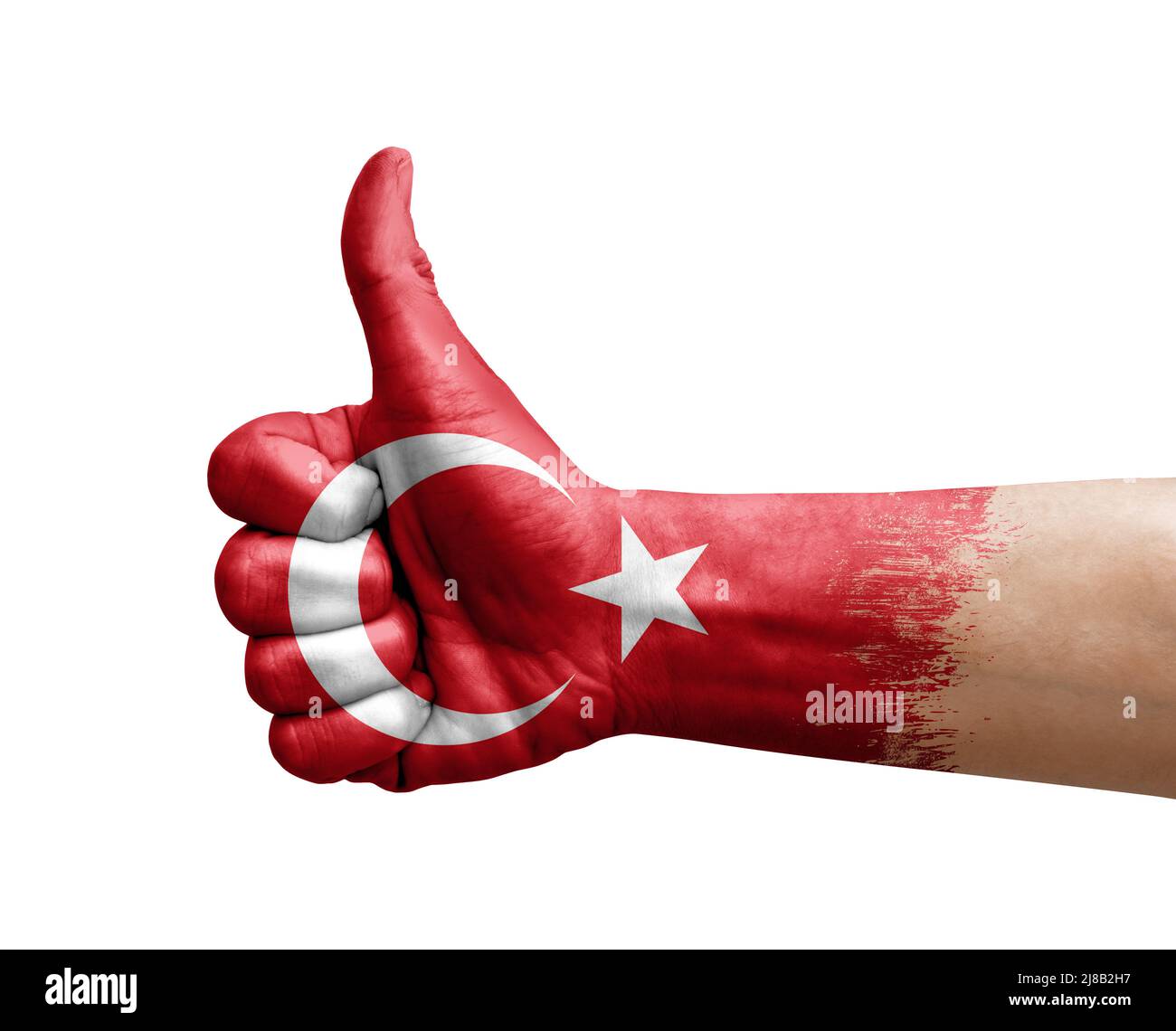 Hand gesture victory flag turkey hi-res stock photography and images ...