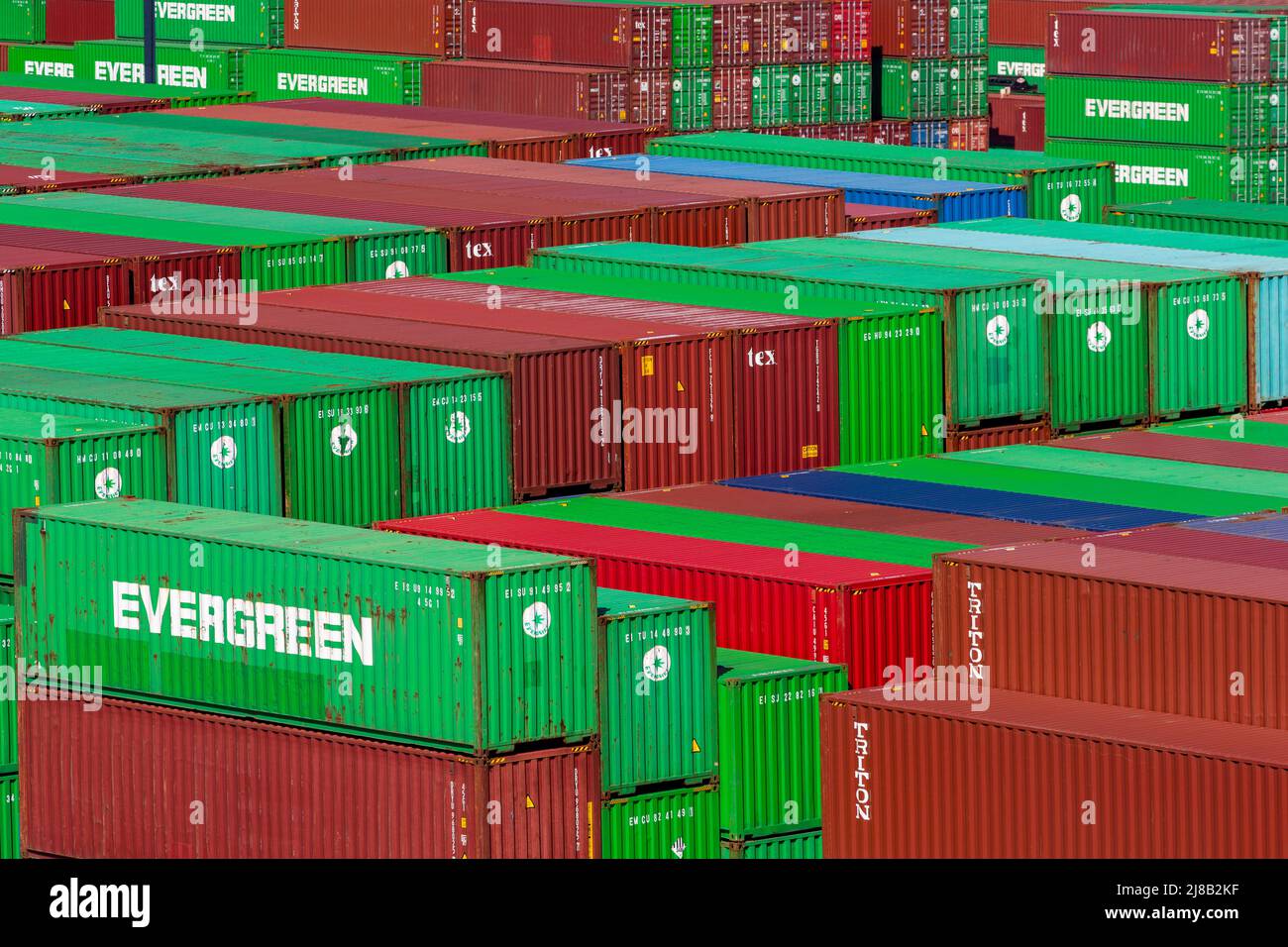 Evergreen Container Terminal, Port of Los Angeles, San Pedro ...