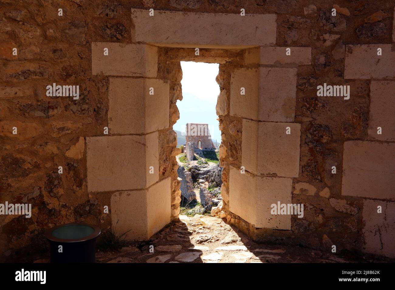 Rocca Calascio, mountaintop medieval fortress. The Castle of Rocca ...