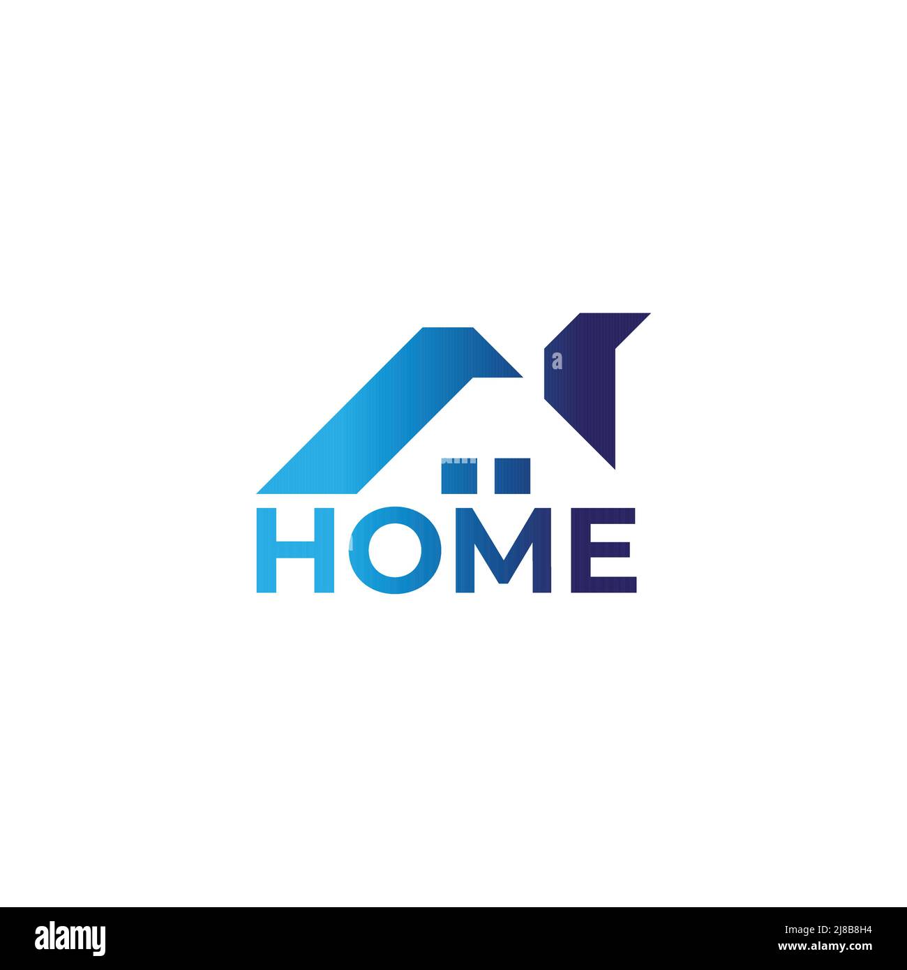 text home gradient house simple geometric logo vector Stock Vector ...