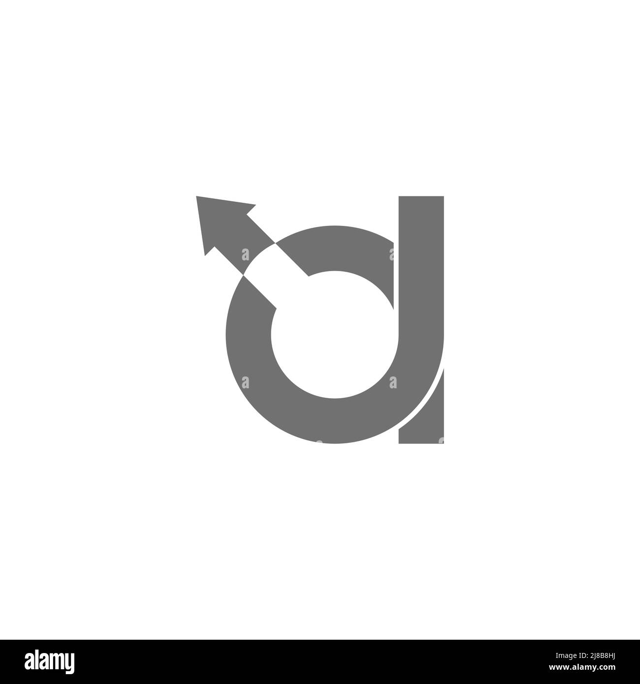 letter d motion geometric swoosh arrow logo vector Stock Vector Image ...