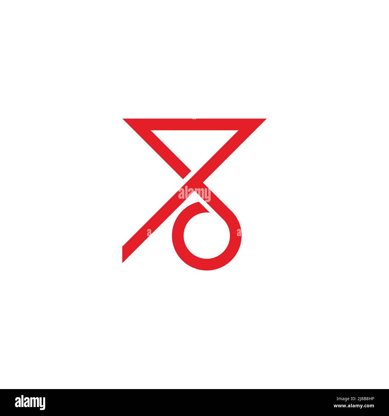 number 70 abstract geometric line logo vector Stock Vector Image & Art ...