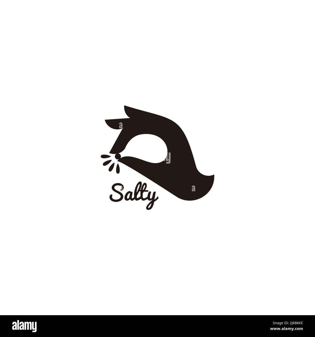 hand salt cook chef symbol logo vector Stock Vector Image & Art - Alamy