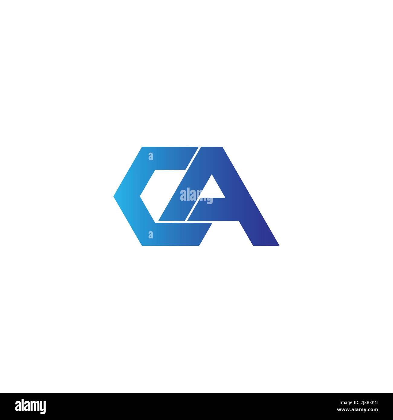 letter ca simple blue gradient logo vector Stock Vector Image & Art - Alamy