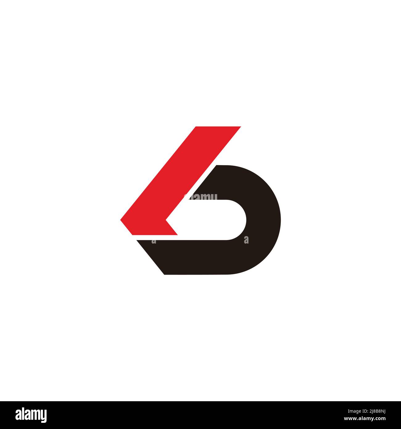 letter b simple geometric arrow logo vector Stock Vector Image & Art ...