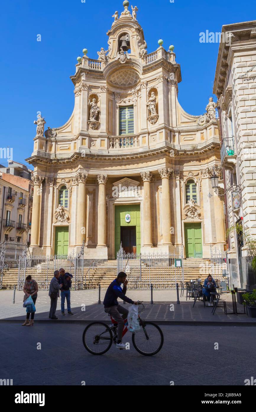 Basilica della Collegiata, Catania, Catania province, Sicily, Italy ...