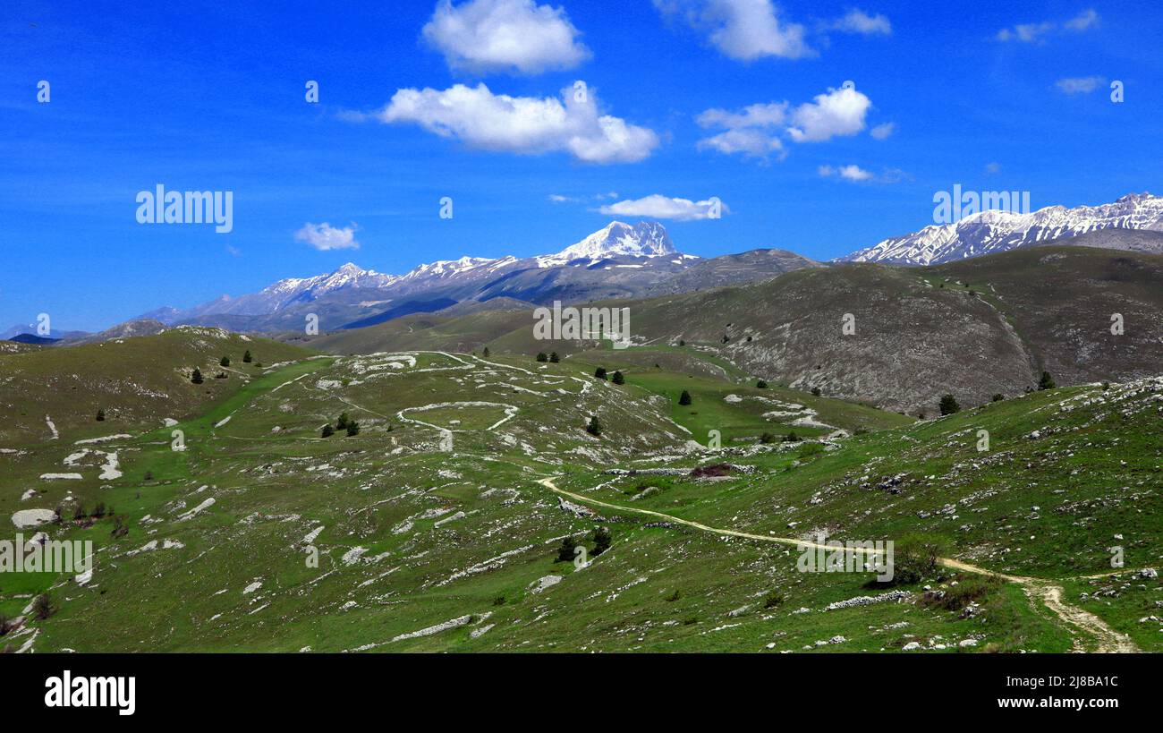 Apennines view from Rocca Calascio, located within the Gran Sasso ...