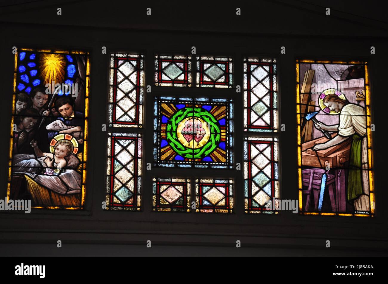 Sagrado corazón de jesús vitral hi-res stock photography and images - Alamy
