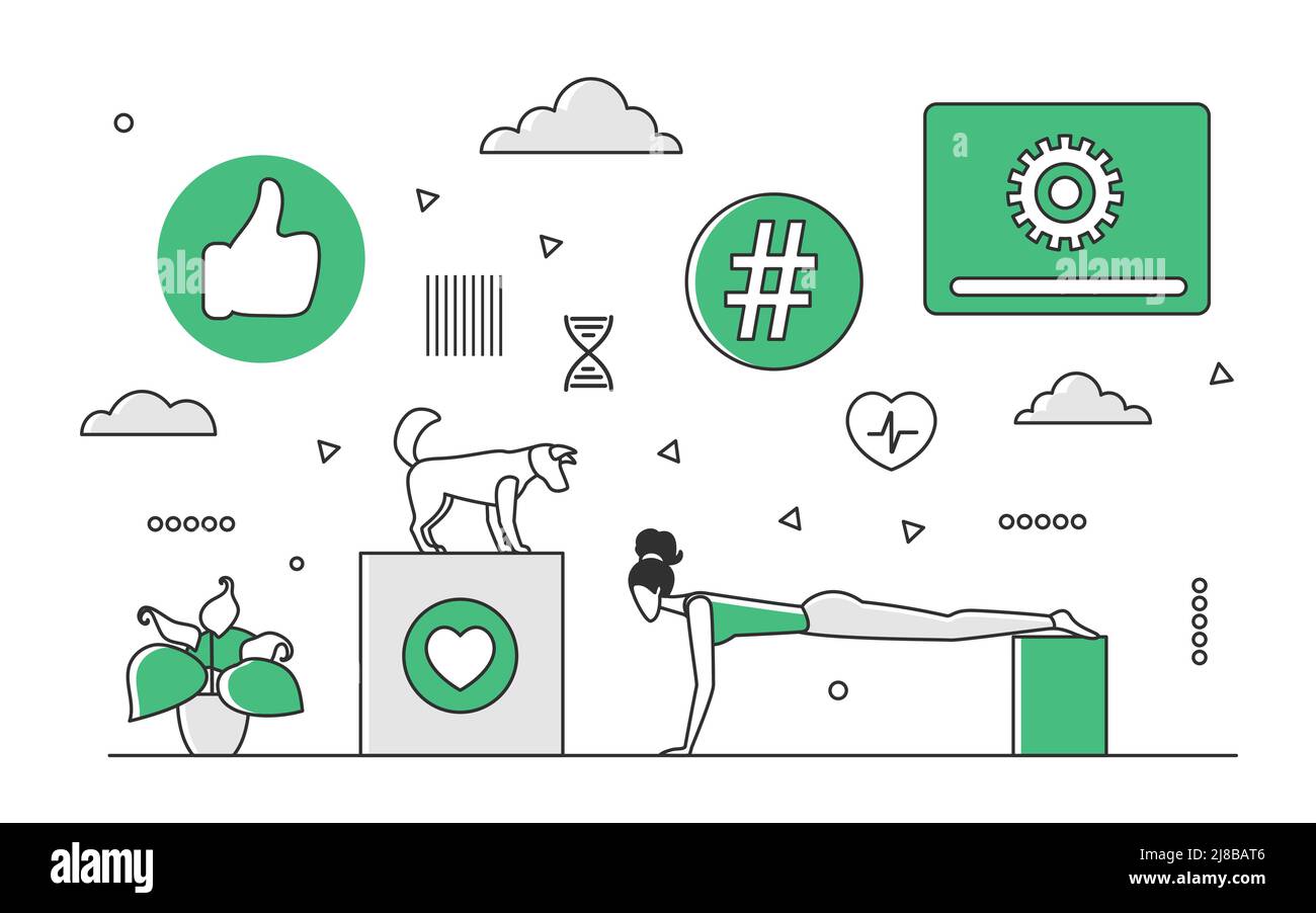 Home fitness workout daily exercises and sport activity. Online ...