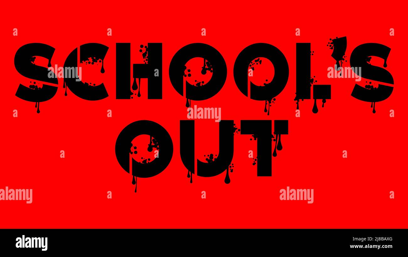 School's out painting Stock Vector Images - Alamy