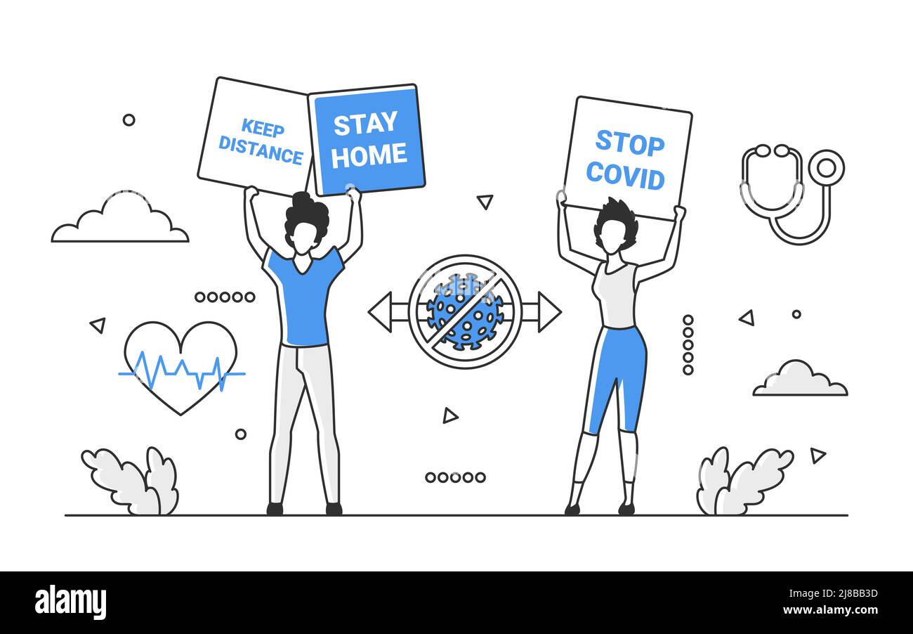 Safety measures during pandemic coronavirus period. Social distancing ...