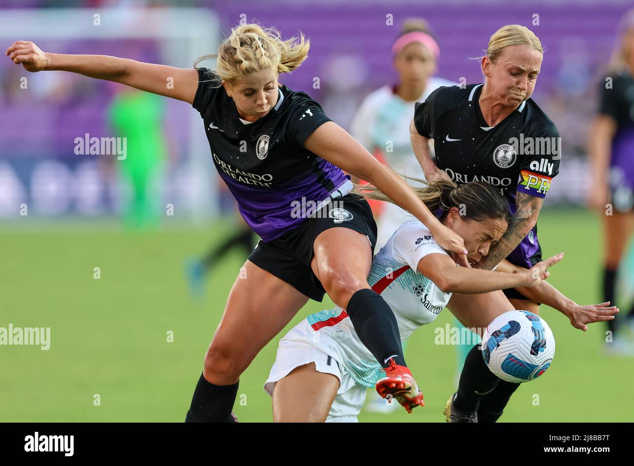 Orlando, Florida, USA. May 14, 2022: Kansas City midfielder LO'EAU ...