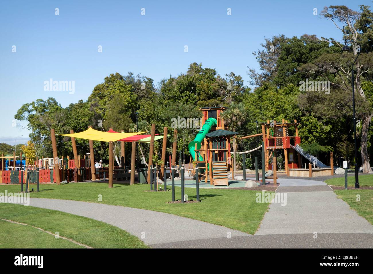 Kowhai Park Playground located in the town of Feilding New Zealand ...