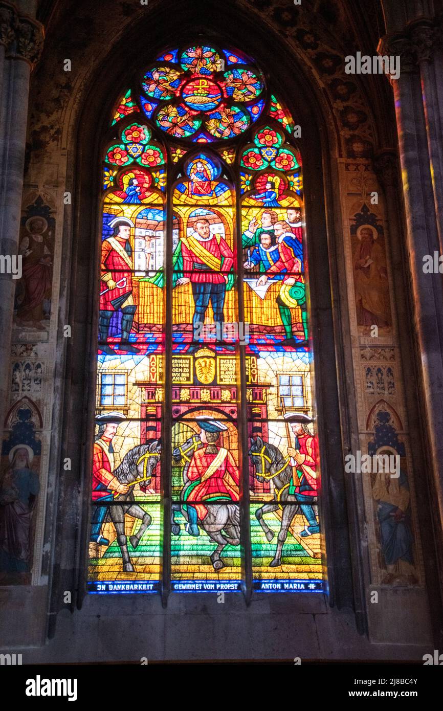 Vienna austria stained glass window hi-res stock photography and images ...