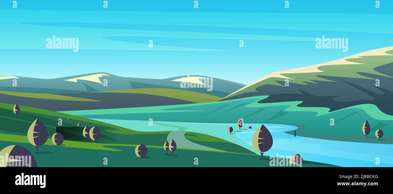 Hilly beach Stock Vector Images - Alamy