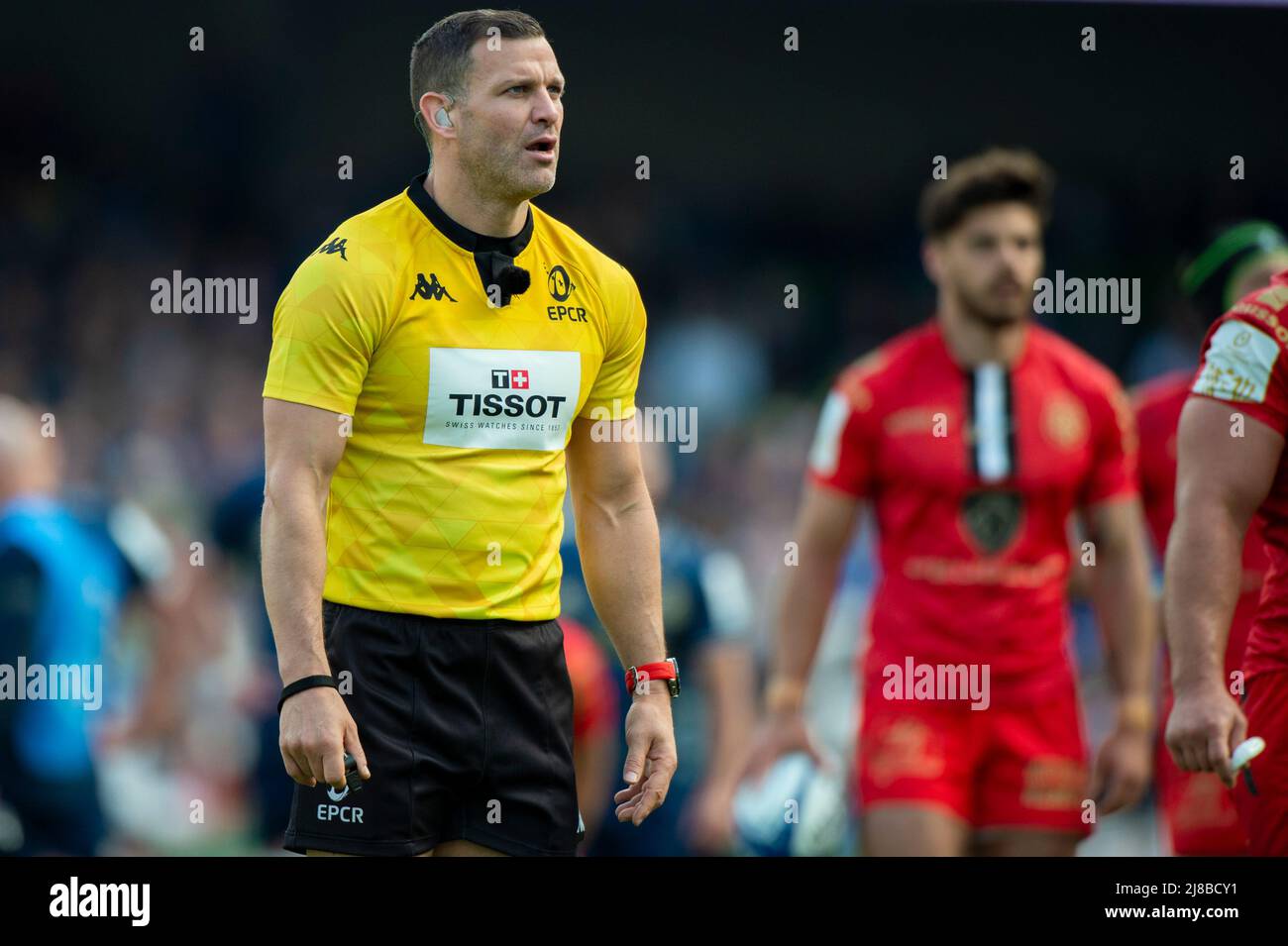 Dublin, Ireland. 15th May, 2022. Referee Karl Dickson during the ...