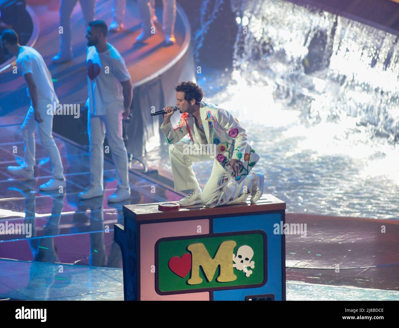 Mika performing during the Eurovision Song Contest Grand Final on 14 ...