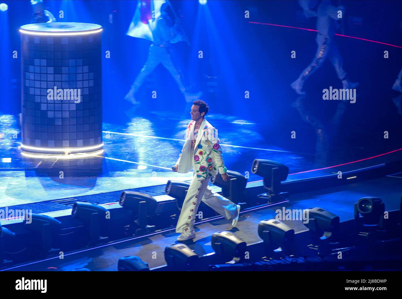 Mika performing during the Eurovision Song Contest Grand Final on 14 ...