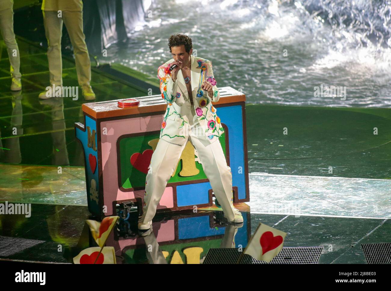 Mika performing during the Eurovision Song Contest Grand Final on 14 ...