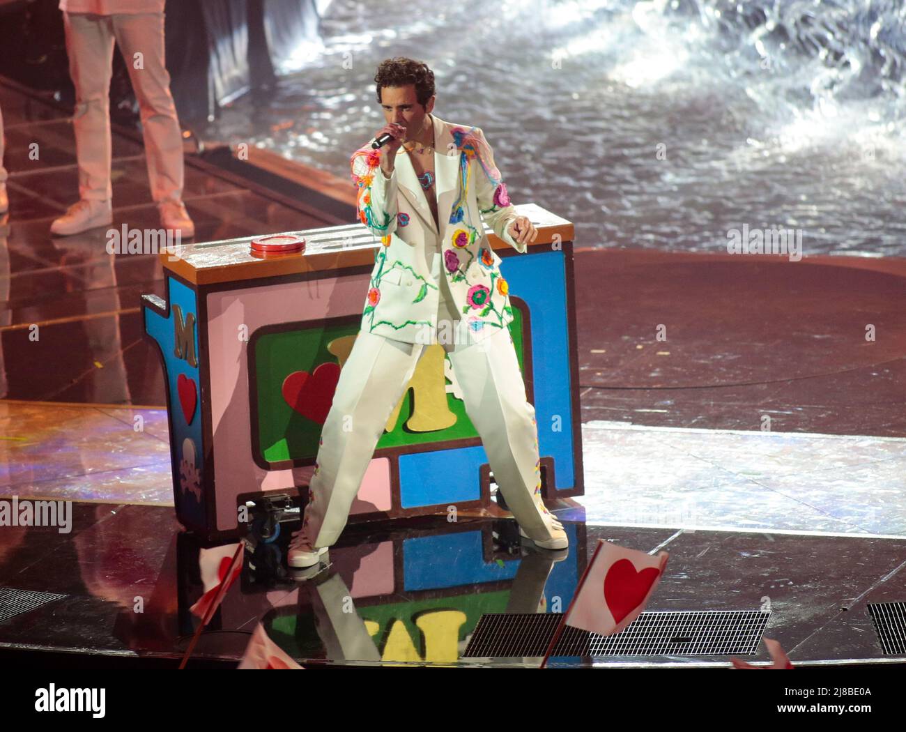 Mika performing during the Eurovision Song Contest Grand Final on 14 ...