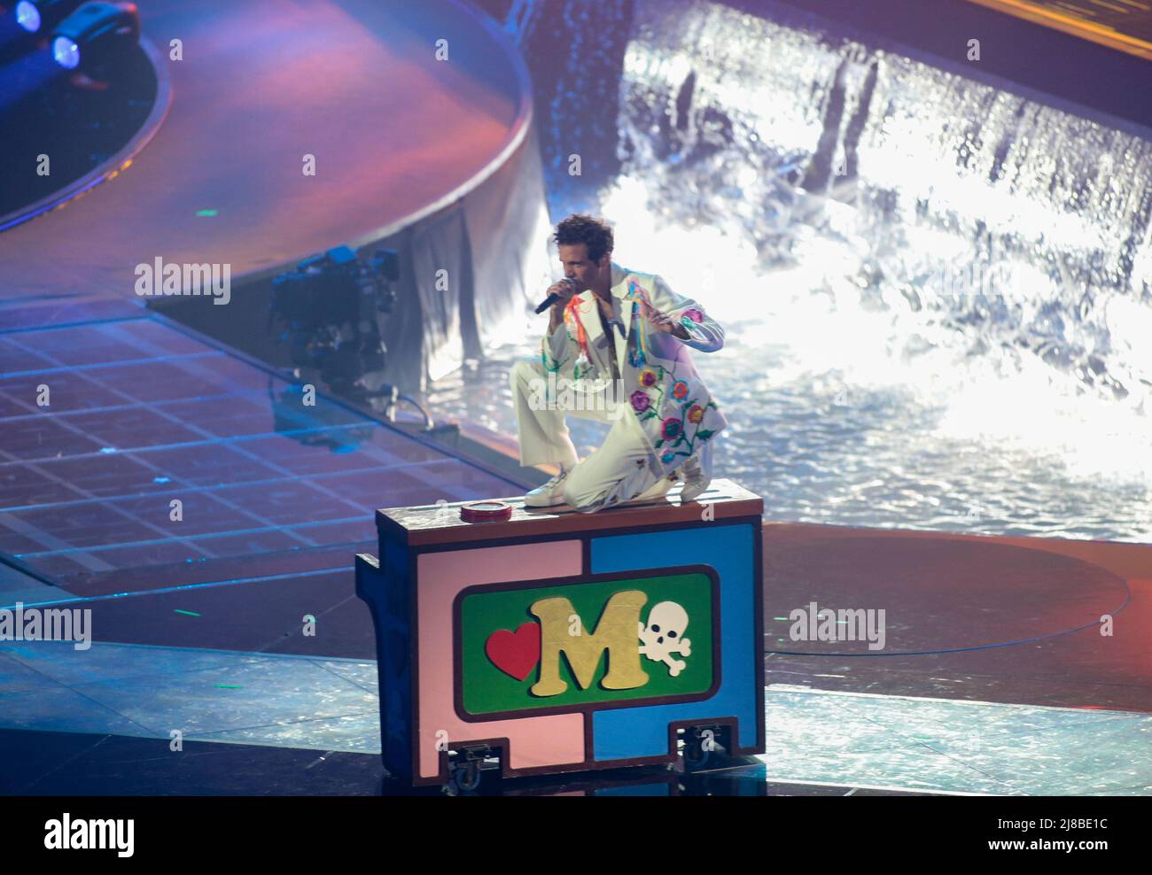Mika performing during the Eurovision Song Contest Grand Final on 14 ...