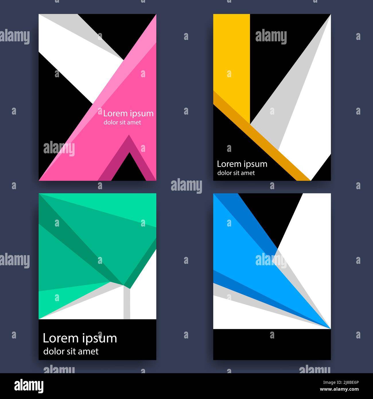 abstract geometry shape cover magazine Stock Vector Image & Art - Alamy