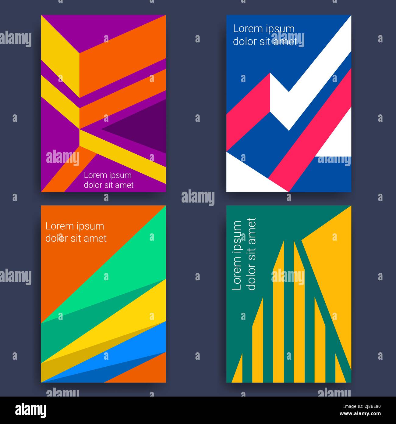 cover geometry shape gradient set Stock Vector Image & Art - Alamy