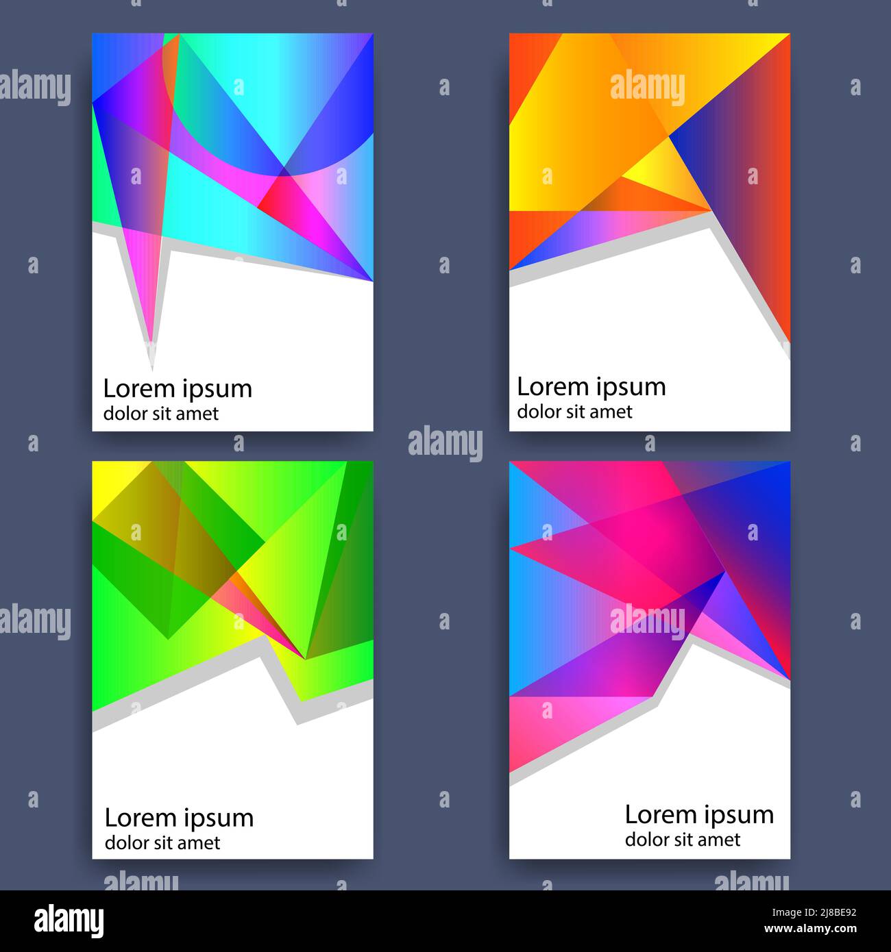 gradient abstract brochure template Stock Vector Image & Art - Alamy