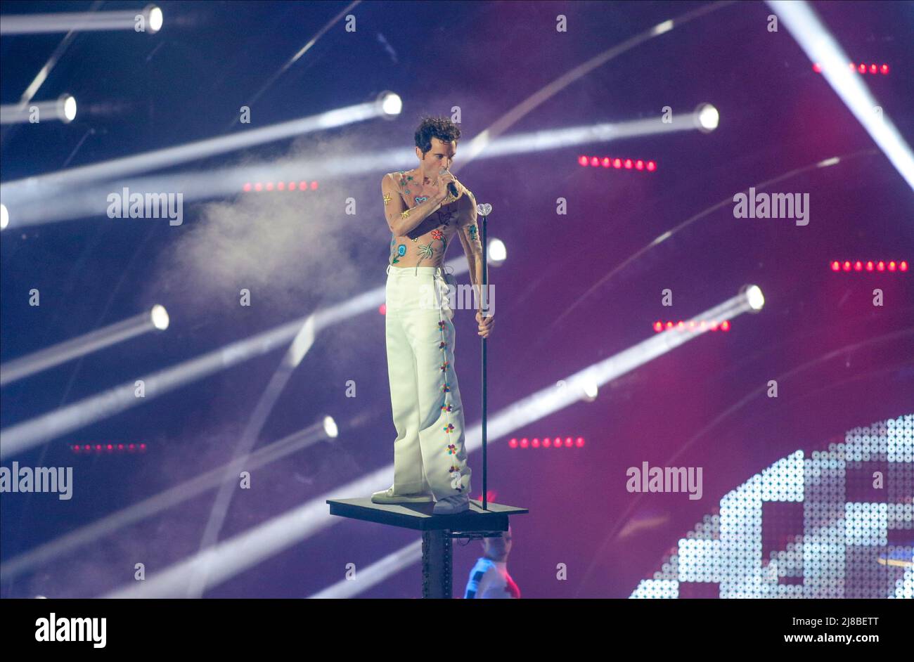 Mika performing during the Eurovision Song Contest Grand Final on 14 ...