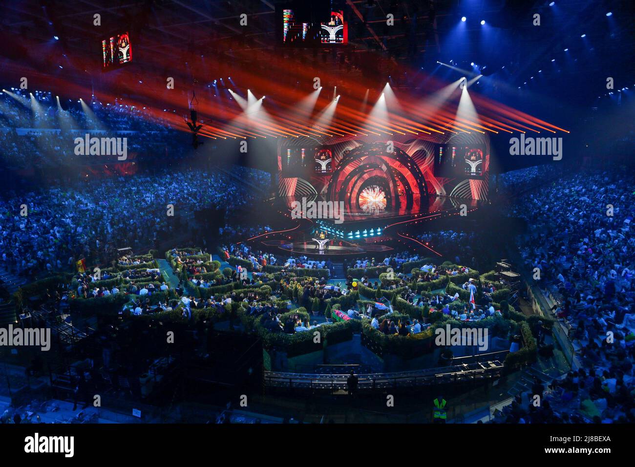 during the Eurovision Song Contest Grand Final on 14 May 2022 at Pala ...