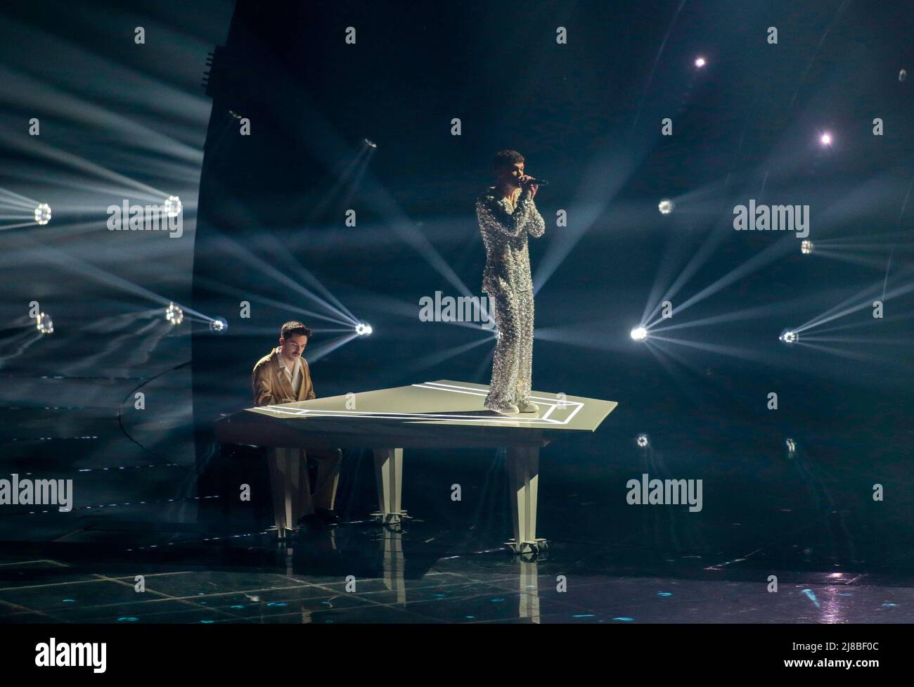 Mahmood & Blanco (Brividi) Italy during the Eurovision Song Contest ...