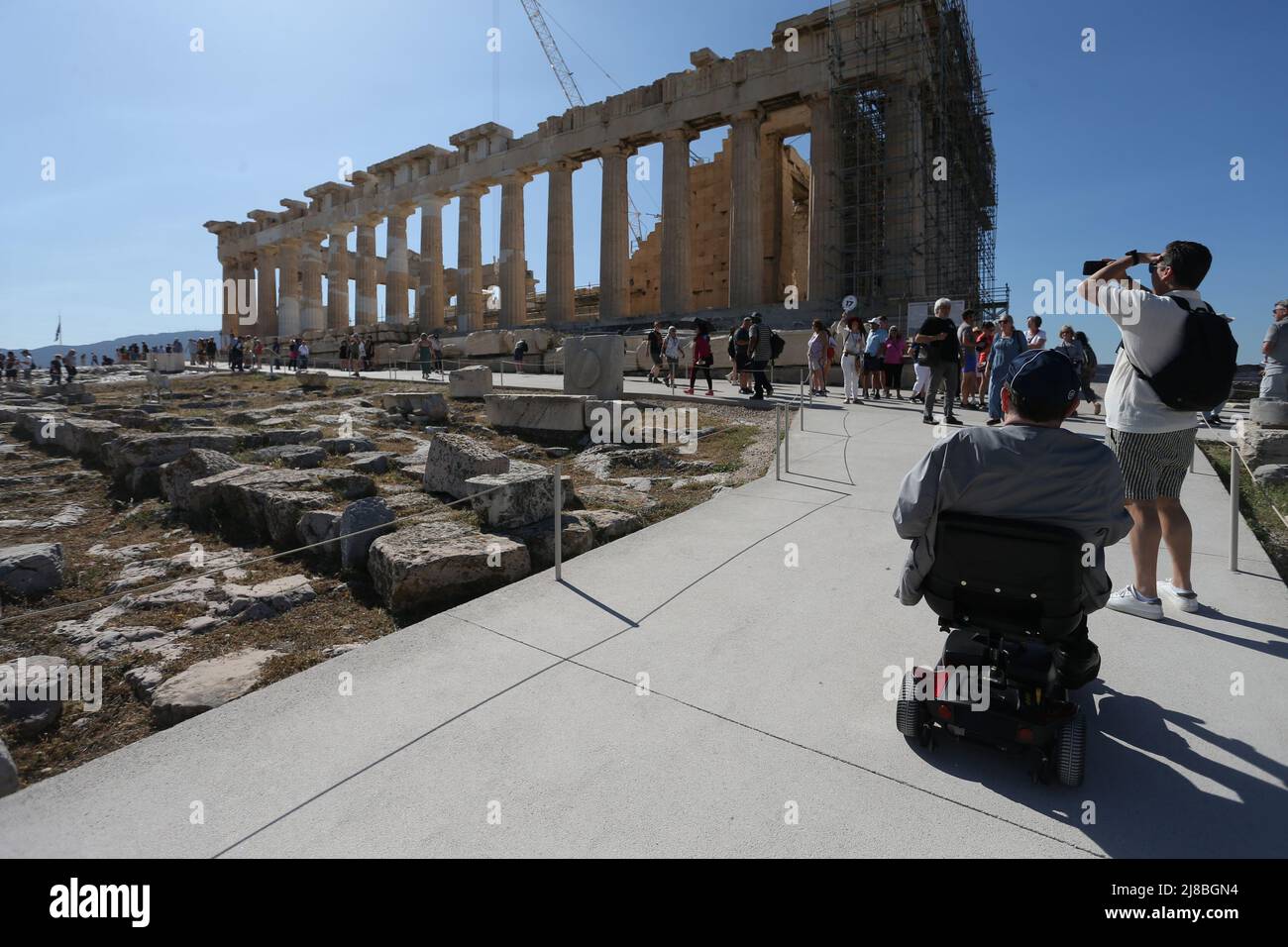 Visitors with mobility issues will now have access to the Acropolis ...