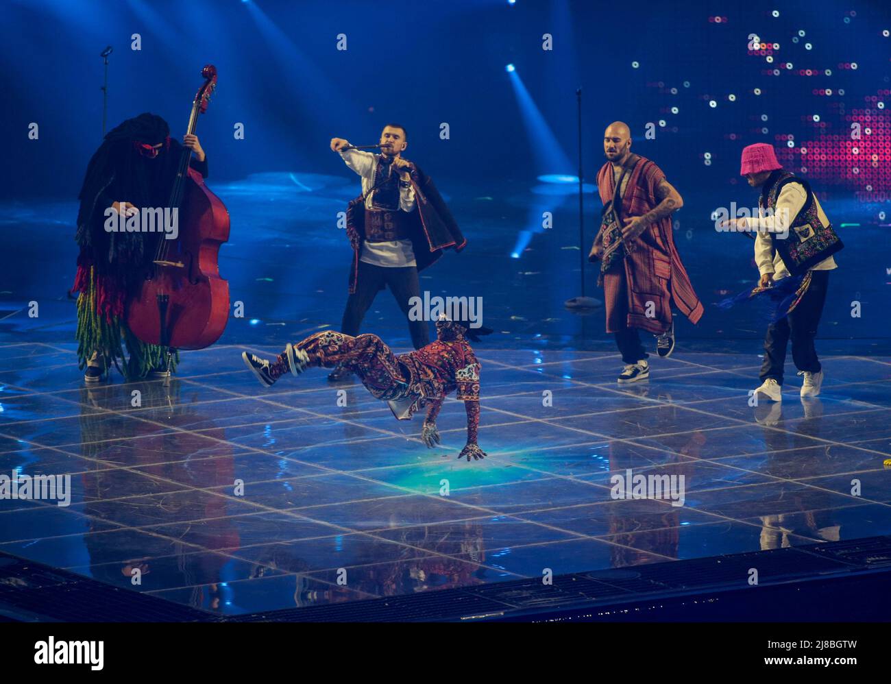 Kalush Orchestra (Stefani?) Ukraine during the Eurovision Song Contest ...