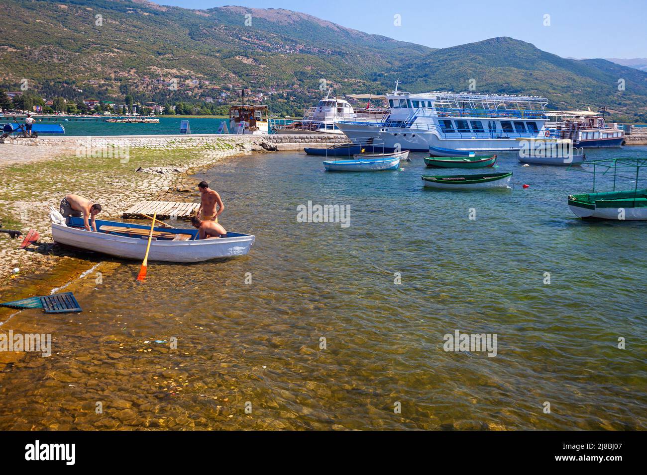 Summer coast lake ohrid north hi-res stock photography and images - Alamy