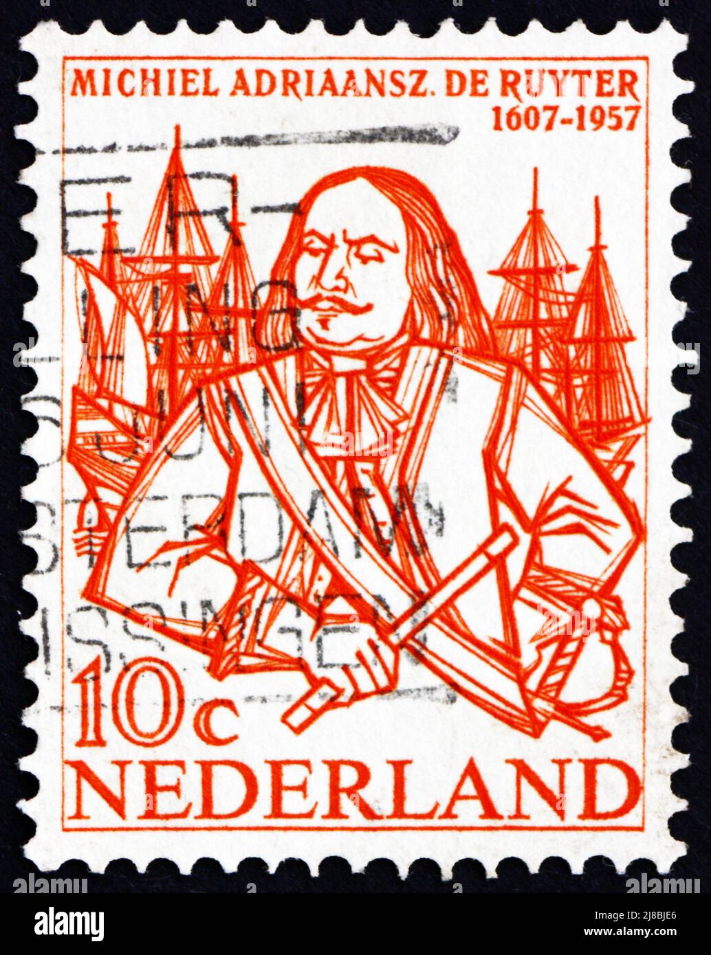 NETHERLANDS - CIRCA 1957: a stamp printed in the Netherlands shows ...