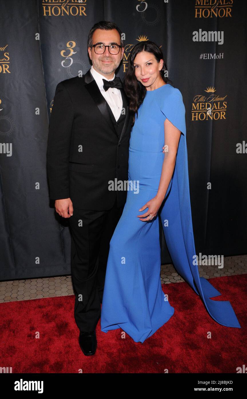 Mo Katibeh and Ealleen Katibeh attend the 35th Anniversary Ellis Island Medals of Honor in New ...