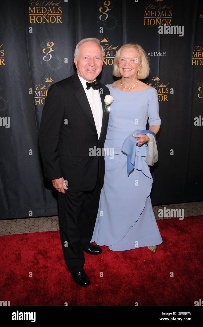 Ed Montero and Sharon Montero attend the 35th Anniversary Ellis Island ...