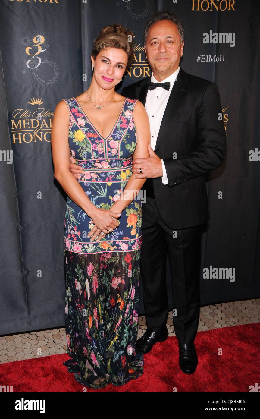 Sara Razavi and Homayoun Razavi attend the 35th Anniversary Ellis ...