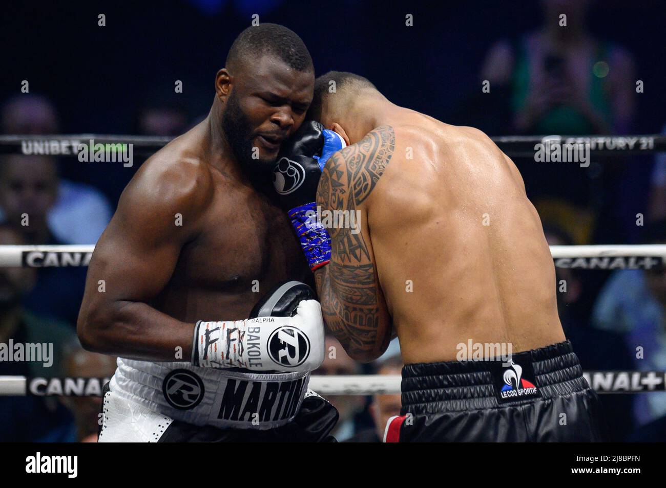 Tony Yoka of France during the international heavyweight boxing match ...