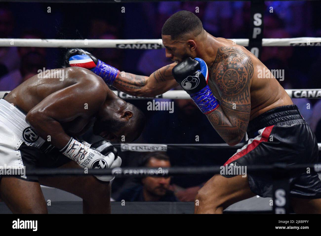 Tony Yoka of France during the international heavyweight boxing match ...