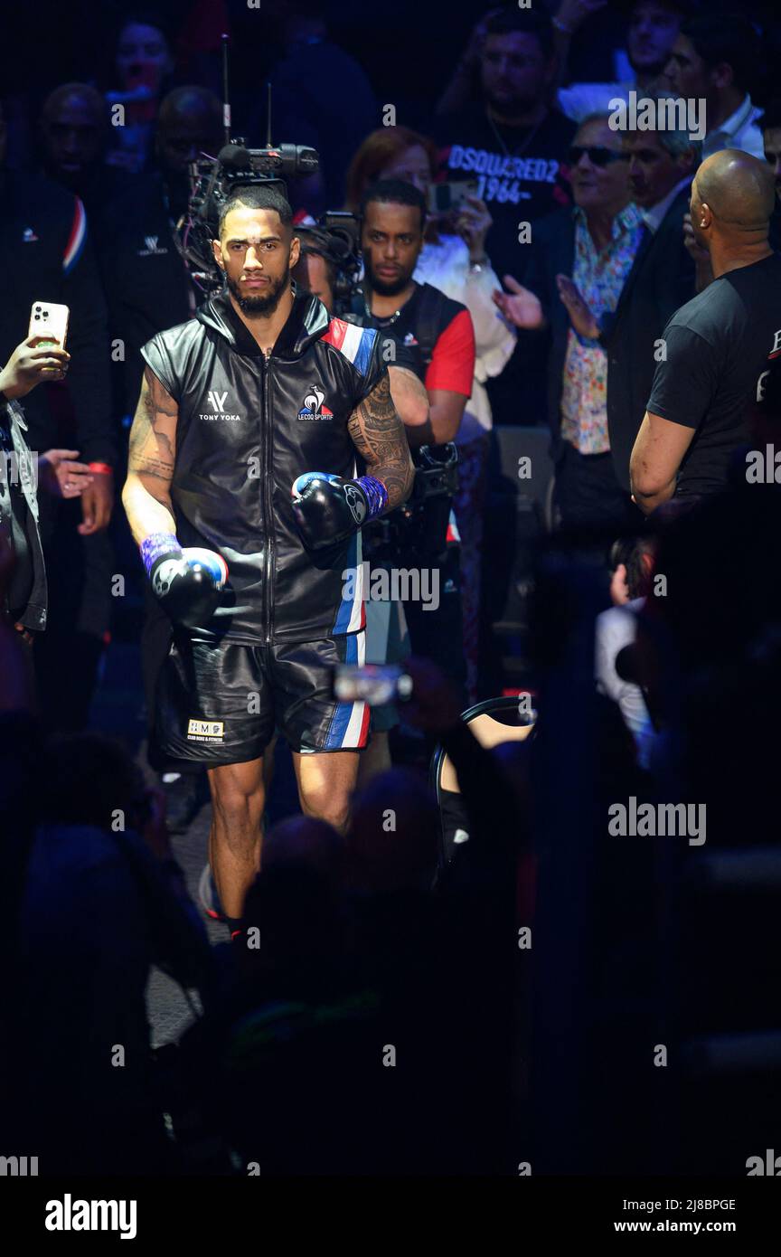 Tony Yoka of France before the international heavyweight boxing match ...