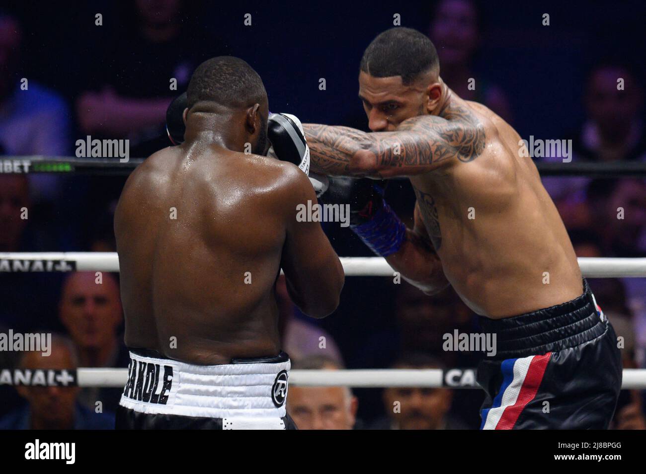 Tony Yoka of France during the international heavyweight boxing match ...