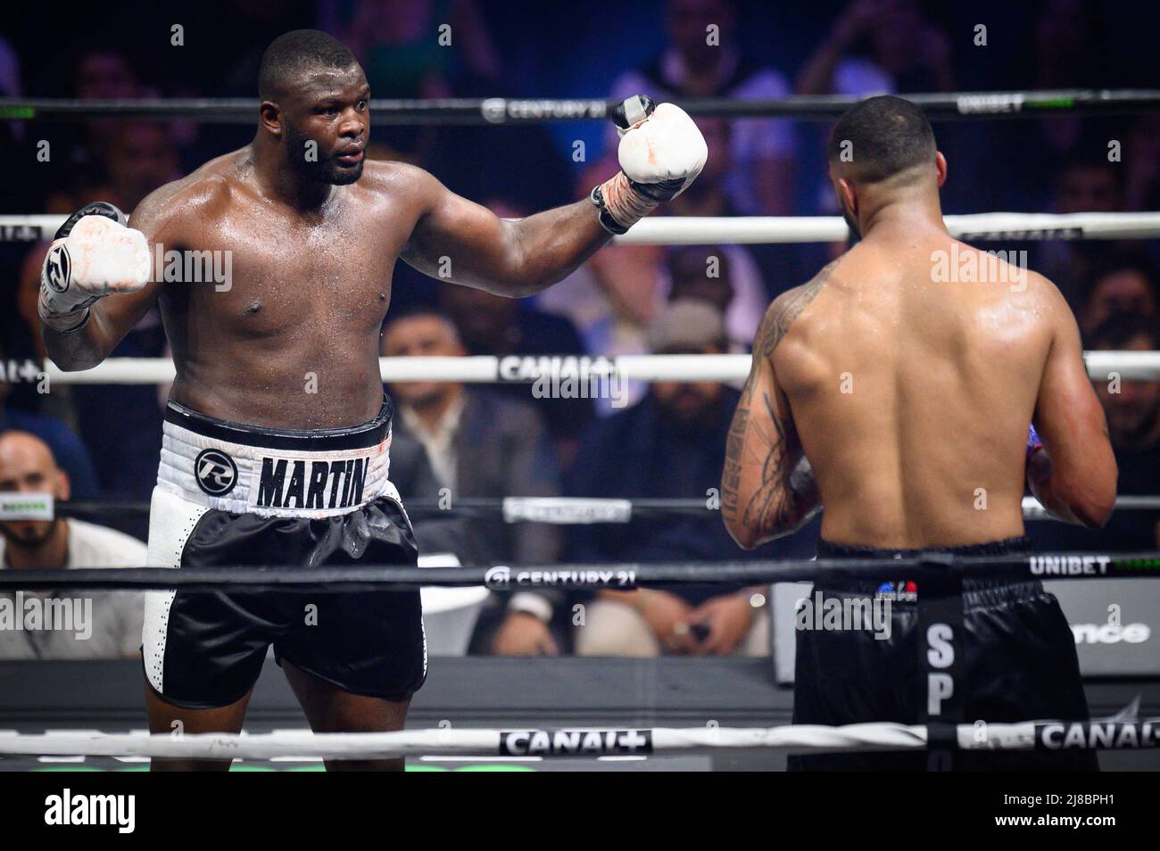 Tony Yoka of France during the international heavyweight boxing match ...