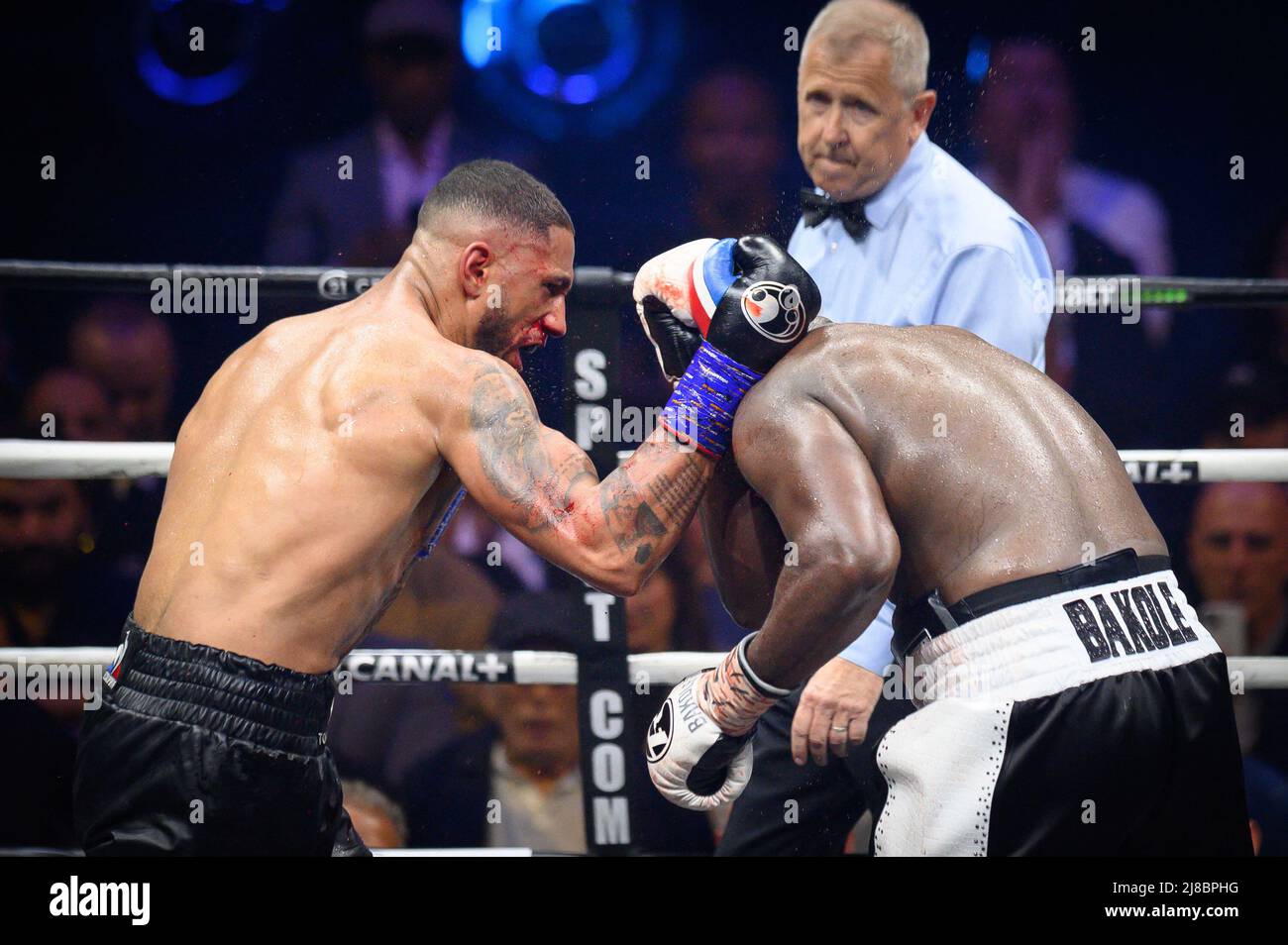 Tony Yoka of France during the international heavyweight boxing match ...