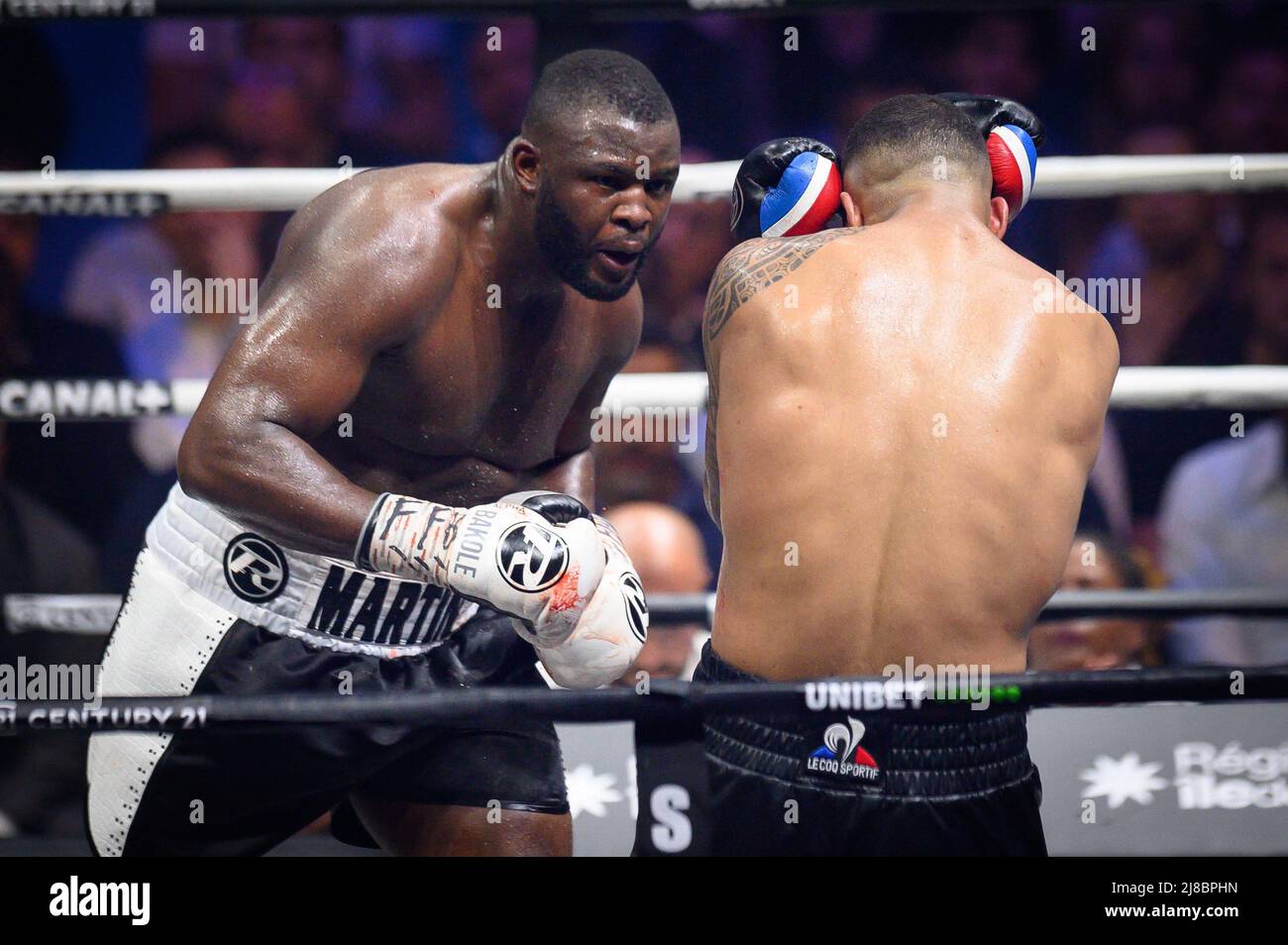 Tony Yoka of France during the international heavyweight boxing match ...