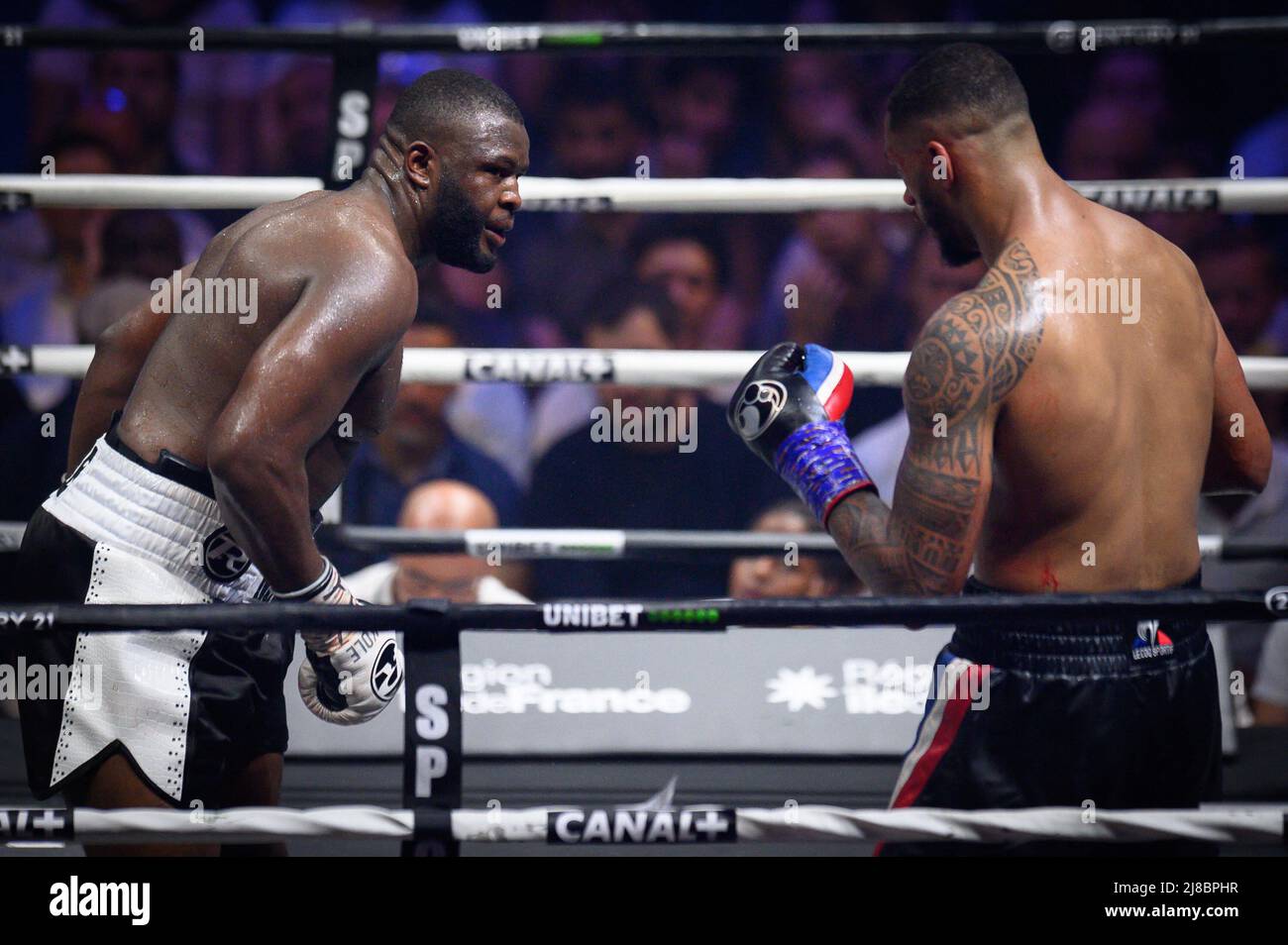 Tony Yoka of France during the international heavyweight boxing match ...