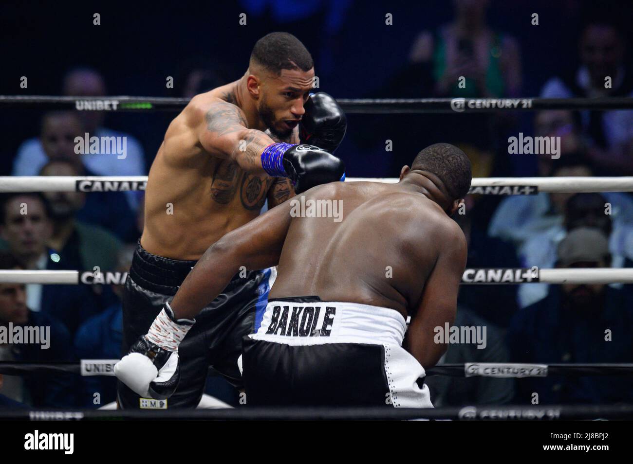 Tony Yoka of France during the international heavyweight boxing match ...